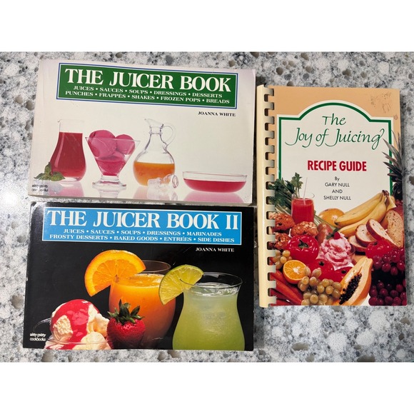 Kitchen | Lot Of 3 The Juicer Book Ii The Joy Of Juicing Recipe Guide ...